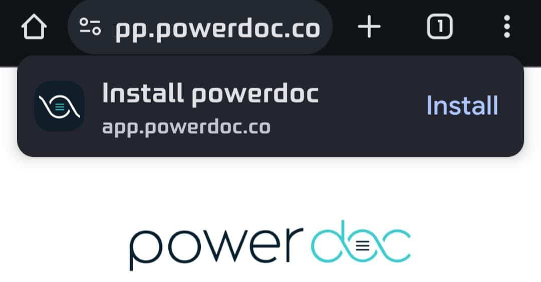התקנת אפליקצייה למחשב ולנייד PWA- powerdoc